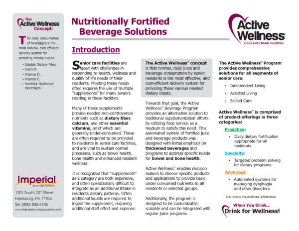 Active Wellness – Imperial Beverage Systems, Inc.