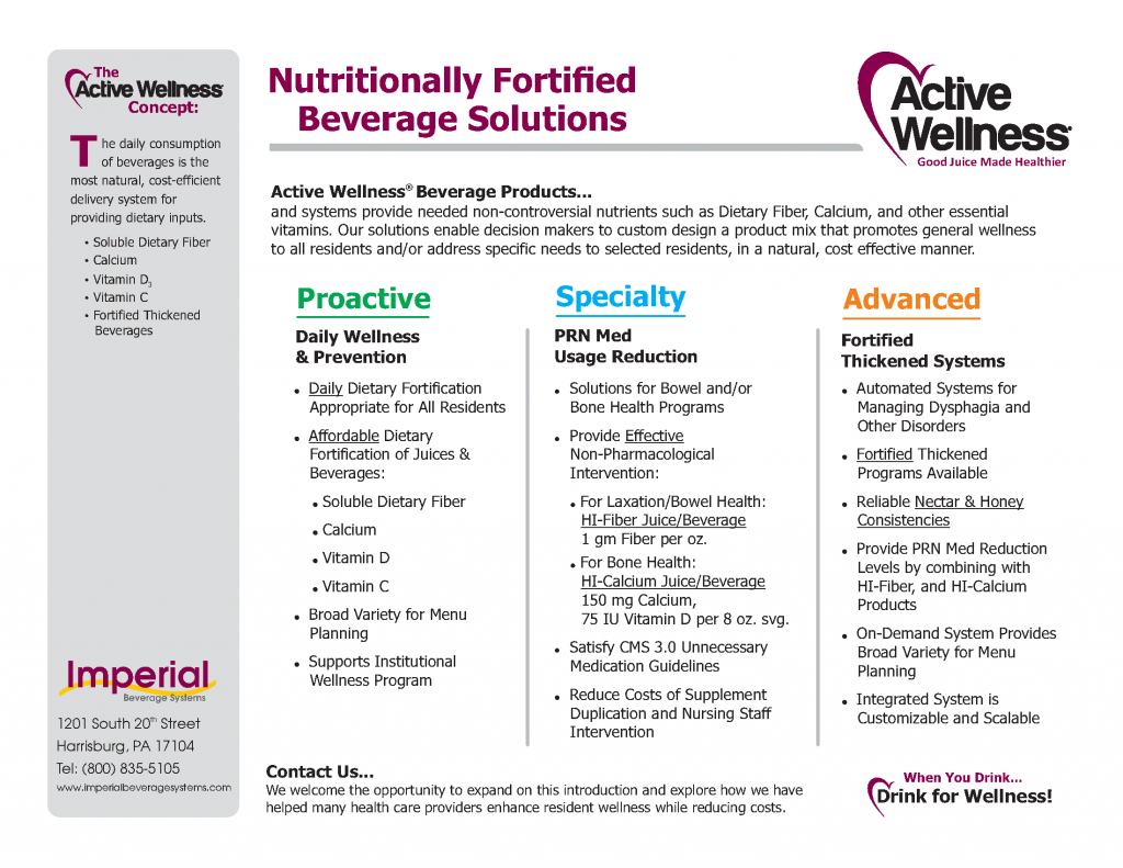 Active Wellness – Imperial Beverage Systems, Inc.